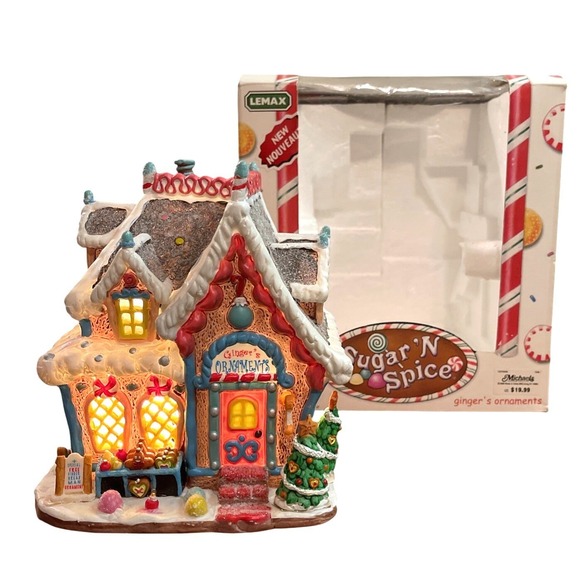 Lemax | Holiday | Lemax Sugar N Spice Gingers Ornaments Retired Light ...